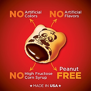 Meiji Hello Panda Cookies, Chocolate Crème Filled - 6 oz, Pack of 8, 64 Bags Total - Bite Sized Cookies with Fun Panda Sports