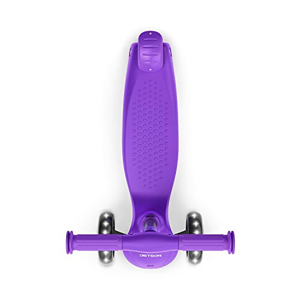 Jetson Scooters - Lumi 3 Wheel Kick Scooter (Purple) - Kids Three Wheel Push Scooter with Adjustable Height Handlebars - Ultra-Lightweight Design with High Visibility Light Up LEDs on Stem and Wheels