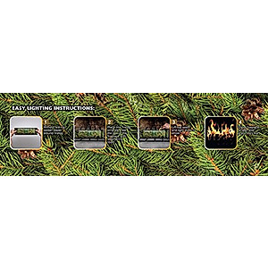 Pine Mountain 4152501384 American Home by Yankee Candle Fragrance Firelog, 3-Hour Burn Time, Scented, 4 Logs