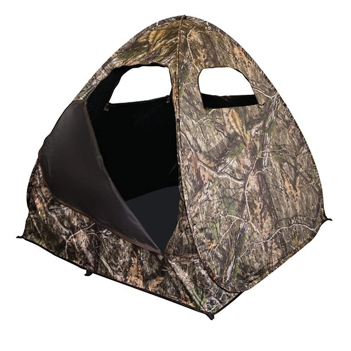 Ameristep Gunner Lightweight Durable 58" x 56" x 57" Compact Size 1-Person Capacity Portable Hunting Ground Blind - Mossy Oak Break-Up Country