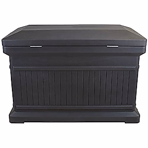 RTS Companies Inc 550200500A7981 Home Accents Parcelwirx Premium Horizontal Delivery Drop Box with Hinged Lid, Graphite