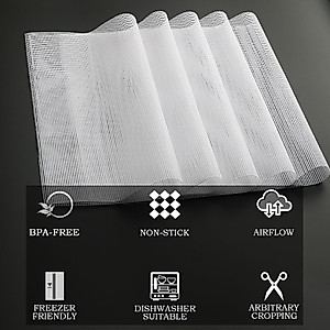 Silicone Mesh Dehydrator Sheets for COSORI Food Dehydrator CFD-P501-SUS. 9 * 10 inch 5pcs/sets Compatible 5 Stainless Steel Trays Dryer Machine.