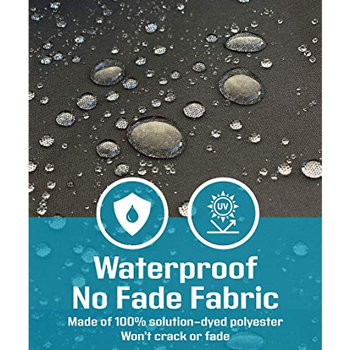 TUFFDURA Grill Cover for Big Green Egg, Kamado Joe and Char-Griller Akorn - Fade Resistant Waterproof Fabric