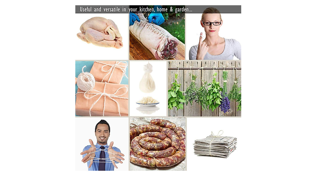 SpitJack Food Grade Cotton Twine for Cooking & Gardening
