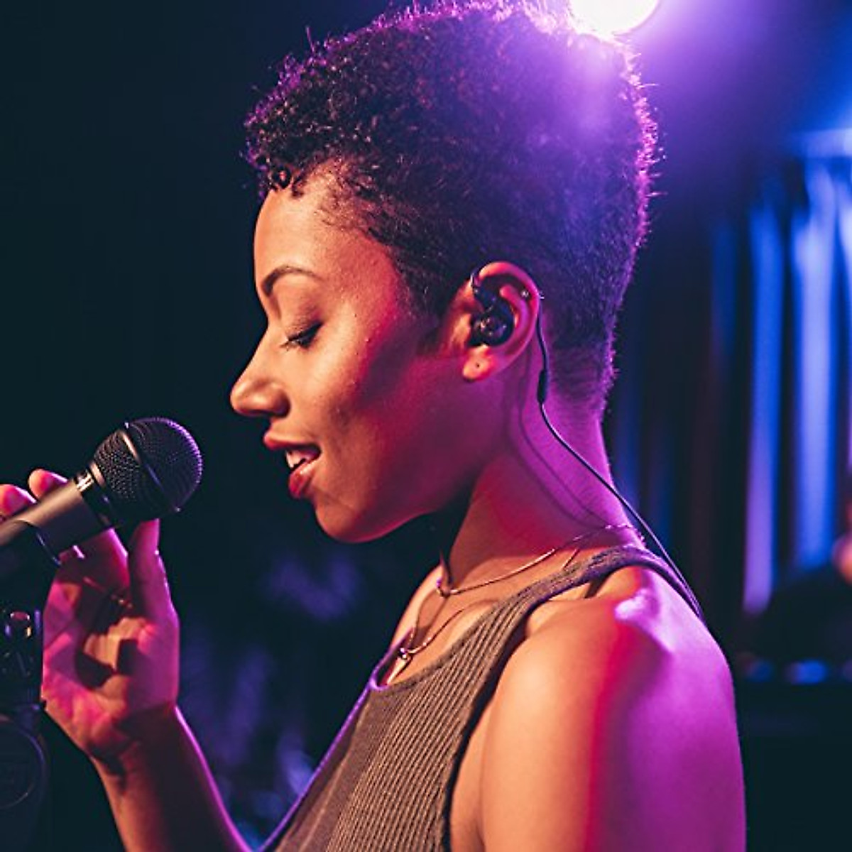 Audio-Technica ATH-E40 Professional In-Ear Monitor Headphones, Black