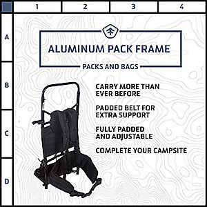 Stansport Freighter Aluminum Pack Frame (574-F), Black