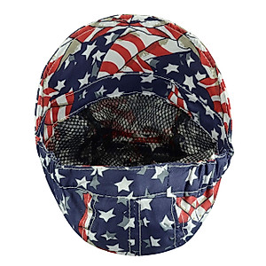 RIVERWELD Welding Cap Pure Cotton Mesh Inside Liner for Welders Match Welding Helmet American Eagle Color Head Protection