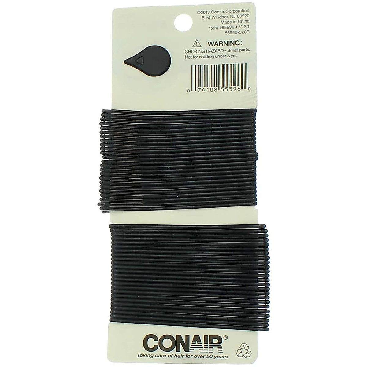 Conair Xtra Long Black Bobby Pins - 48Ct