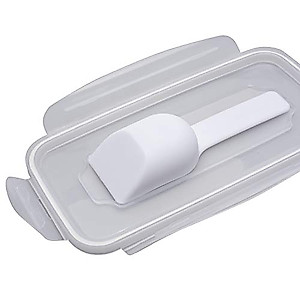 Kitchen Details Cereal Container with Scooper | Medium | Airtight | Food Tin | Keeps Fresh | Kitchen & Pantry Storage Organizers | Clear