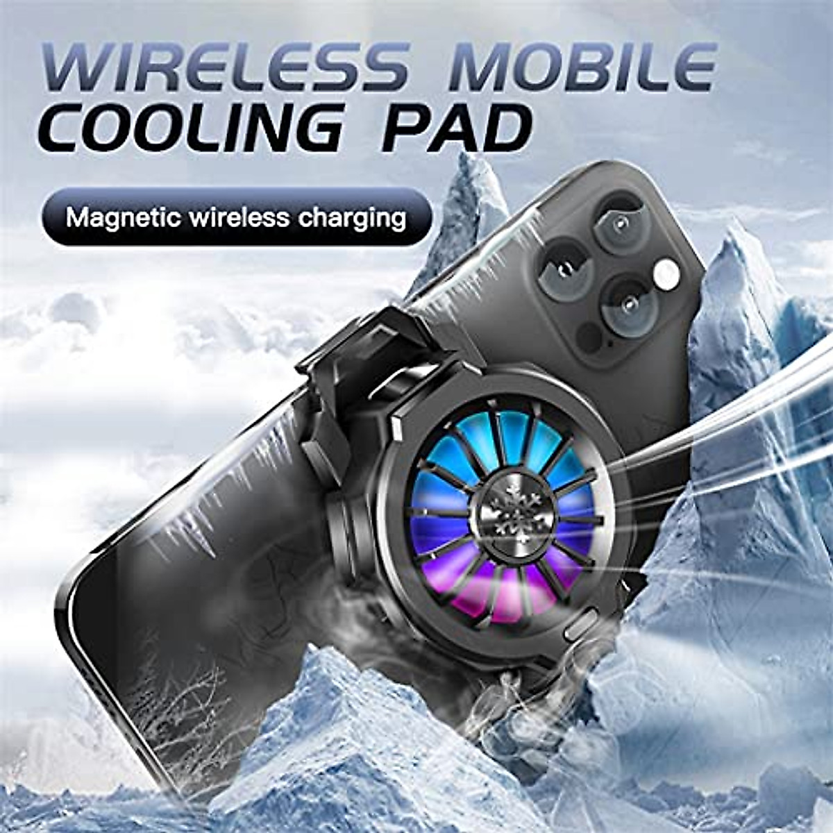 FZZDP Type-C Universal Mobile Phone USB Game Cooler System Cooling Fan Gamepad Holder Stand Radiator
