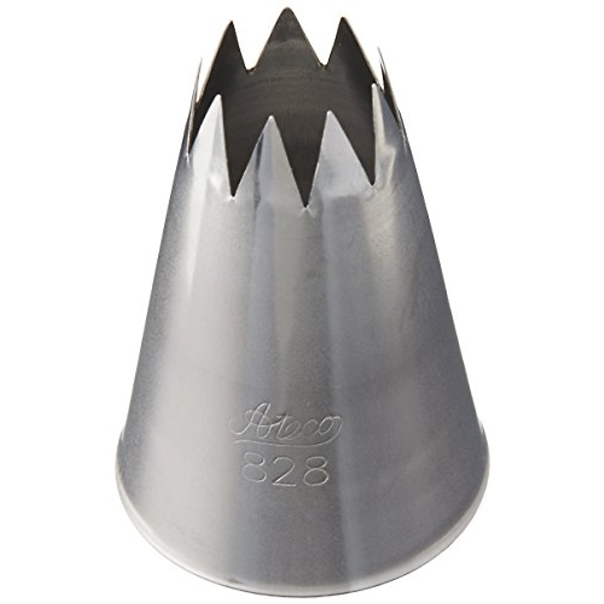 Ateco # 828 - Open Star Pastry Tip .63'' Opening Diameter- Stainless Steel