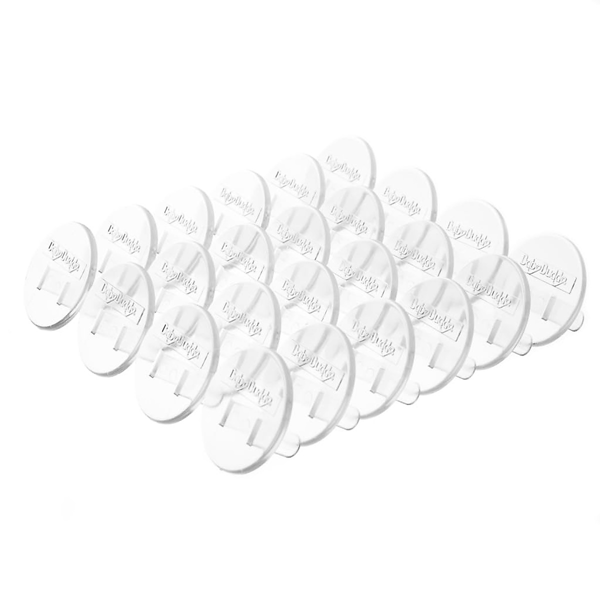 Baby Buddy Outlet Plugs, Clear, 24-Count