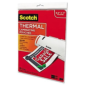 Scotch Thermal Laminating Pouches Premium Quality, 5 Mil Thick for Extra Protection, 20 Pack Photo Size Laminating Sheets, Our Most Durable Lamination Pouch, 5 x7 inches, Clear (TP5903-20)
