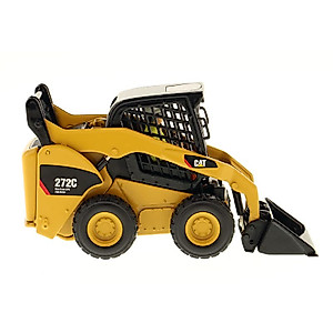 1:32 Caterpillar 272C Skid Steer Loader - Core Classics Series by Diecast Masters - 85167C (Comes with Pallet Fork and Grapple Bucket Attachment)