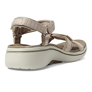 Skechers Women's River Sandal, Taupe, 8