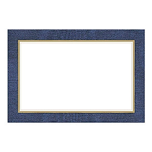 Caspari Moiré Place Cards in Blue, 30 Included