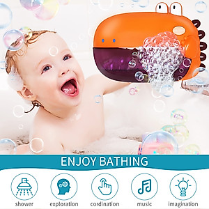 Grechi Dinosaur Bath Toys,Baby Bath Toys for The Baby Bathtub,Toddler Bath Toys Automatic Bubble Machine,Plays 12 Children’s Songs,Bath Bathtub Toys Makes Gifts for Toddlers Age 18m+ Girl Boy