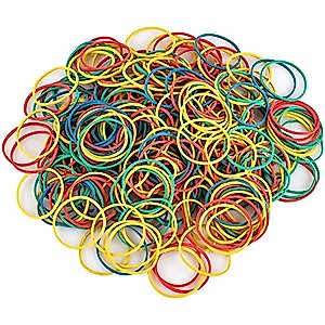 700PCS Multicolor Rubber Bands,Assorted Color Rubber Bands,Sturdy,Heat Resistant Rubber Band for School, Home, or Office