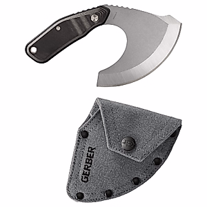 Gerber Gear Downwind Ulu - Ulu Knife with Sheath for Hunting Gear - Olive