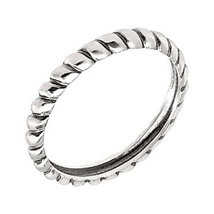 Silpada 'Belle Fleur' Twisted Stacking Ring in Sterling Silver, Size 7, Size 7