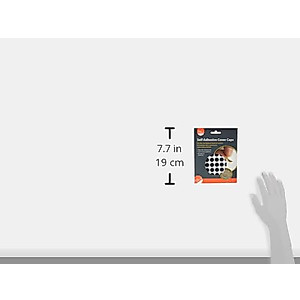 TIMco Self-Adhesive Cover Caps 13 mm - Black - (Pack 112) - COVERBL13