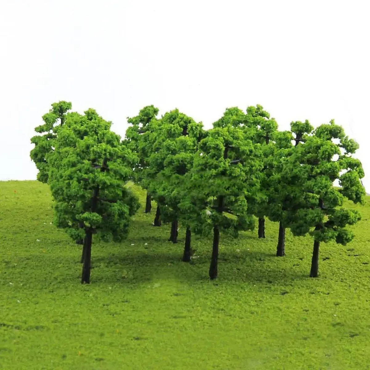 MANGOUSONG Miniature Trees,20Pcs HO OO Scale Model Trees Train Railroad Layout Diorama Scenery Miniature Tree Decoration for Train Railroad