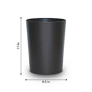 SEDLAV Trash Can, Bronze Metal, 11". Ideal Small Trash Can, for: Bathroom Trash Can, Office Trash Can, Bedroom Trash Can, Trash Cans