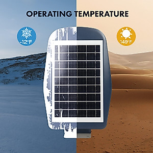 Wagan EL8591 3000 Lumen LED Solar Street Light with Remote Control Outdoor Solar Powered Flood Light Dusk to Dawn Waterproof Weatherproof Motion Sensor for Outdoor Garden Yard Path Parking Lot