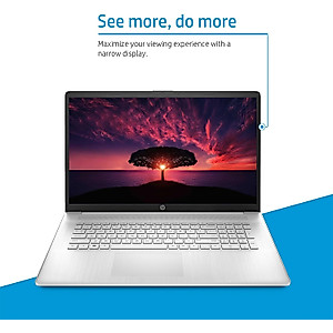 HP 17.3 Inch Touchscreen Business Laptop, 12th Gen Intel i5-1235U, 32GB RAM, 1TB SSD, Windows 11 Pro, 10 Number Key, Backlit Keyboard, Silver, PCM