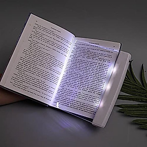 Qiopertar LED Light Wedge Eyes Protect Panel Book Reading Lamp Paperback Night Vision Kids Adults