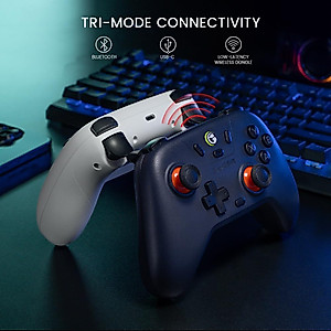 GameSir Nova Lite 2.4g Wireless Controller for Windows PC, iPhone, Android, Switch & Steam Deck, Bluetooth Controller Gamepad with Hall Effect Trigger,Turbo,Rumble Vibration (Nova Lite Purple)