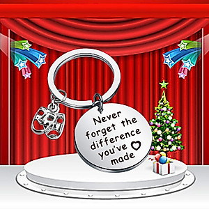 MYOSPARK Theatre Keychain Drama Mask Gift Tragedy and Comedy Jewelry Gift (difference theater keychain)