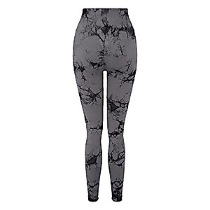 wjiNFDFG Women's Thick High Waist Yoga Pants Seamless Scrunch Legging Jegging Shapewear Power Flex Leggings Ankle (G, Large)