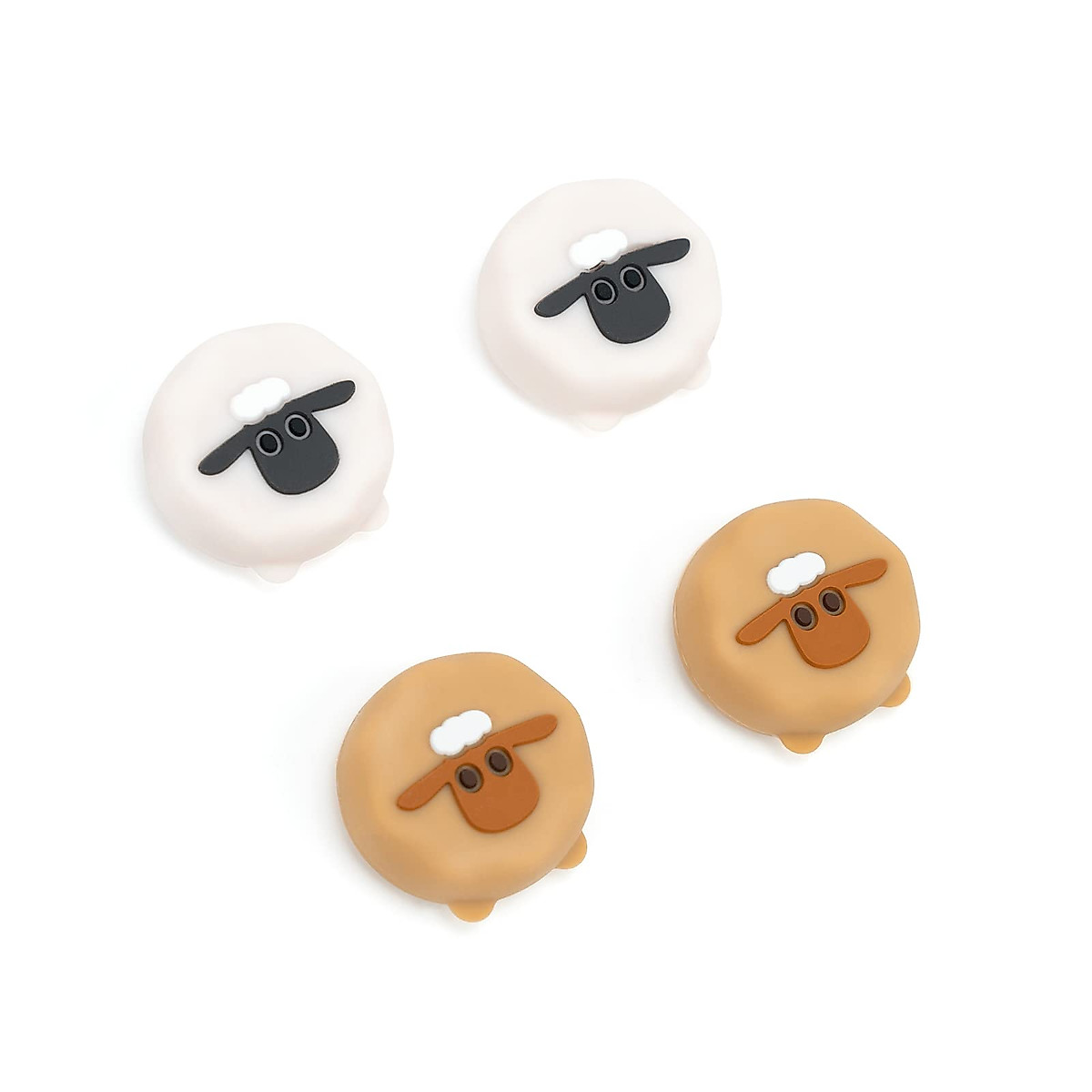 GeekShare Cute Lamb Thumb Grip Caps, Soft Silicone Joystick Cover Compatible with Switch/OLED/Switch Lite,4PCS