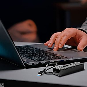 USB Hub 3.0 Extra USB Ports for Laptops - PC USB Extension Cable 4 Multiple USB Port for Laptop USB Port Expander USB Adapter - Computer Networking Hubs Gaming Accessories 3.0 Flash Drive Adapter