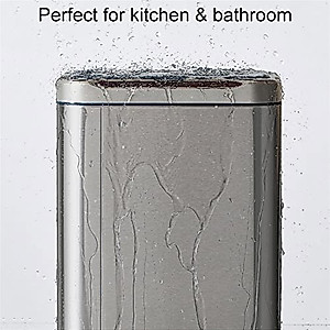 DYPASA Garbage Can 13L Large Capacity Smart Trash Can for Kitchen High Foot Stainless Steel Automatic Sensor Dustbin for Bedroom Trash Bin