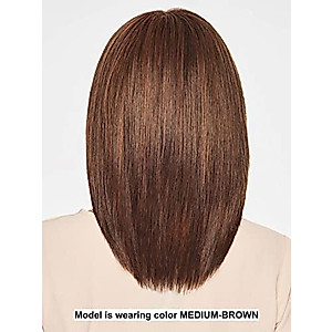 Bundle - 5 Items: Prosperity Wig by Gabor, Christy's Wigs Q & A Booklet, 2oz Travel Size Wig Shampoo, Wig Cap & Wide Tooth Comb - Color: LIGHT BROWN