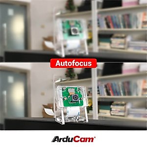 Arducam Motorized Focus Pi Camera, Autofocus for Raspberry Pi Camera Module, Motorized Lens, Software Precise Manual Focus, OV5647 5MP 1080P