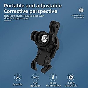 TELESIN 360 Rotation Bag Backpack Shoulder Strap Mount with Adjustable Pad and J Hook, Strap Holder Attachment for GoPro Max Hero 11 10 9 8 7 6 5, Osmo Action, Insta360