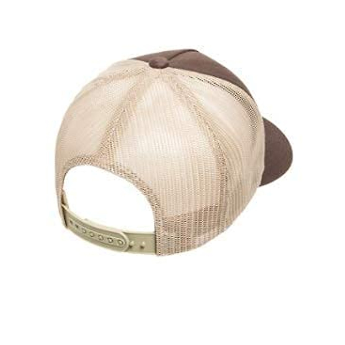 PNW Apparel Smokey The Bear Keep it Green Snapback Trucker Hat with Smokey The Bear Woven Patch (Brown/Tan)