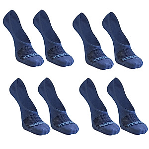 ZeroSock Bamboo Viscose Super Low Invisible Socks With Mesh Ventilation with Anti-Slip Gel Heel Grip (4 Pairs Per Box)