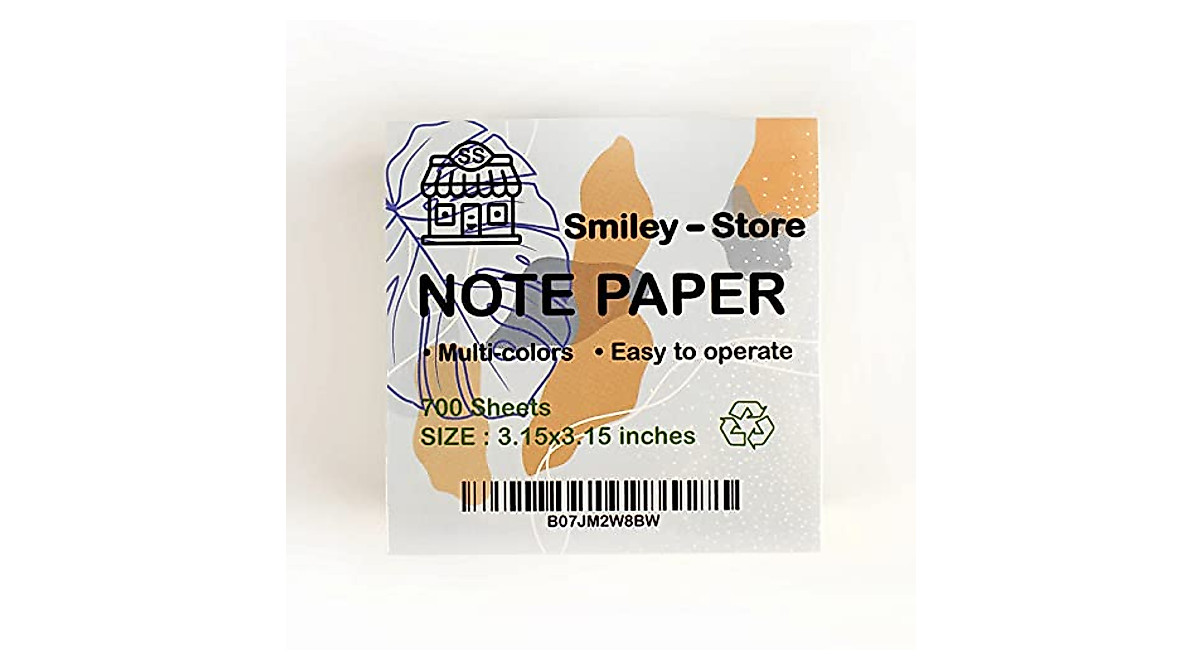 Colorful Blank Notes Paper - 700 Sheets in 5 Colors