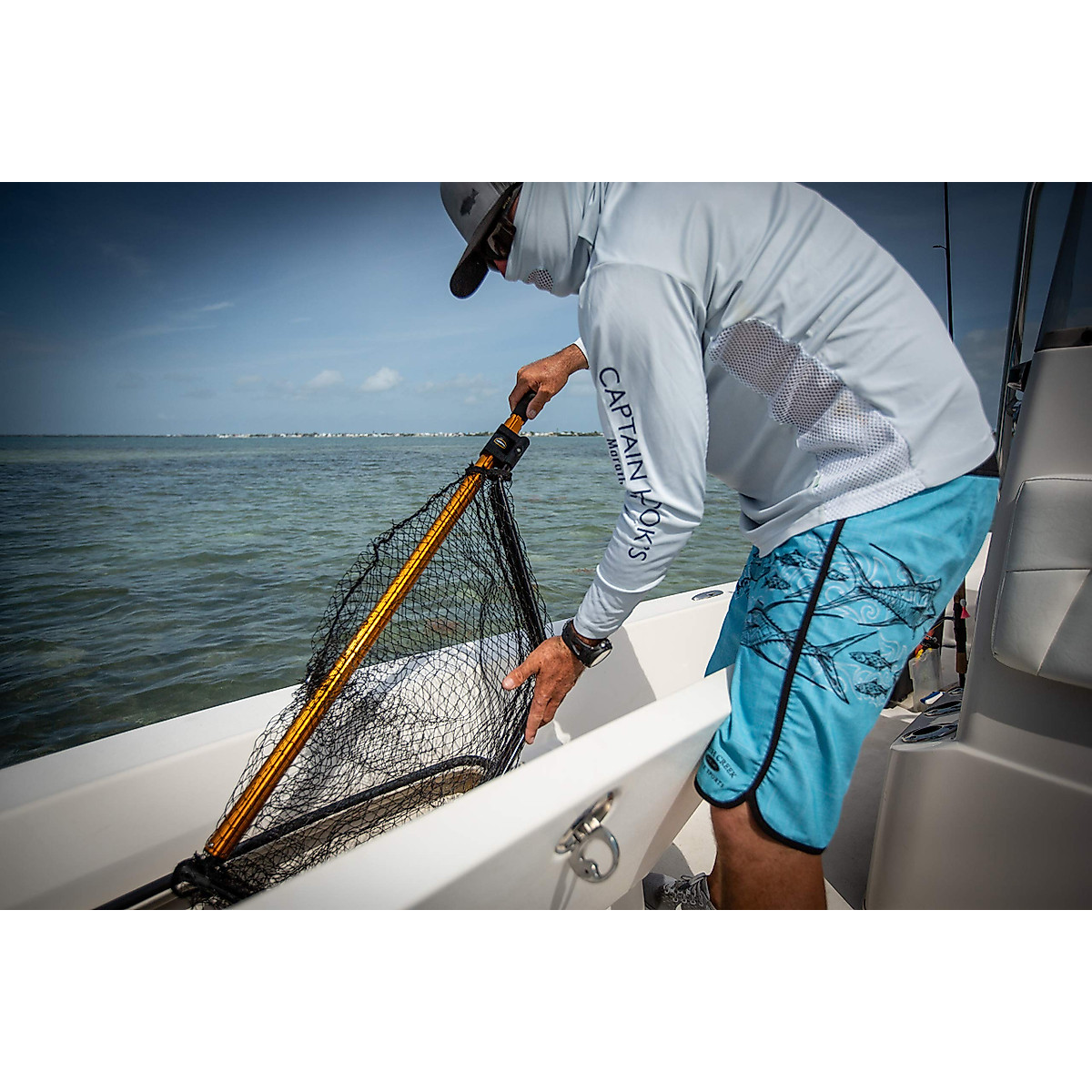 Frabill Power Stow Poly Net | Foldable Fishing Net for Easy Storage | For Freshwater and Saltwater Fishing , 10 x 39-Inch