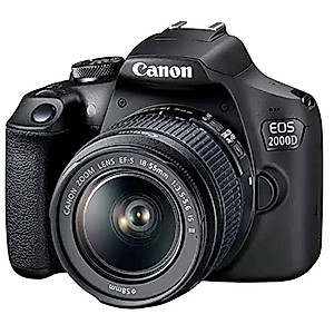 Camera Bundle for Canon EOS 2000D / Rebel T7 DSLR Camera with EF-S 18-55mm f/3.5-5.6 is II Lens and Accessories Kit (64GB, Hand Grip Tripod, Flash, and More) (Renewed)