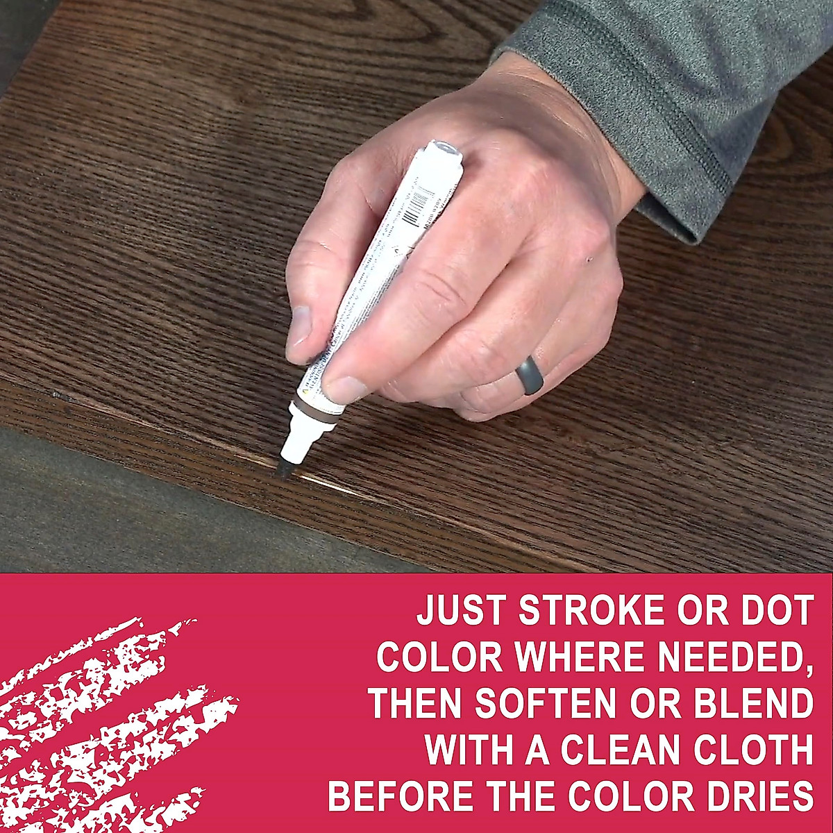 Mohawk Finishing Products Ultra Mark Wood Stain Touch Up Marker, White M280-0202, 1 Count