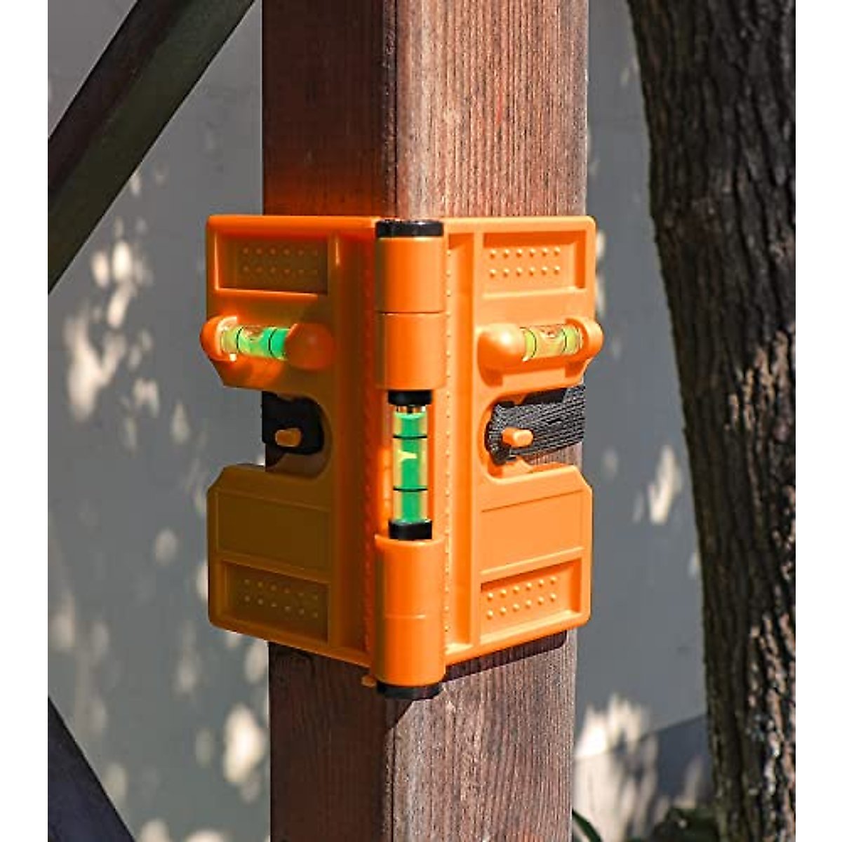 RONGPRO Magnetic Post Level, Folding Magnetic Post Level with Elastic Loop for Hands-free Work