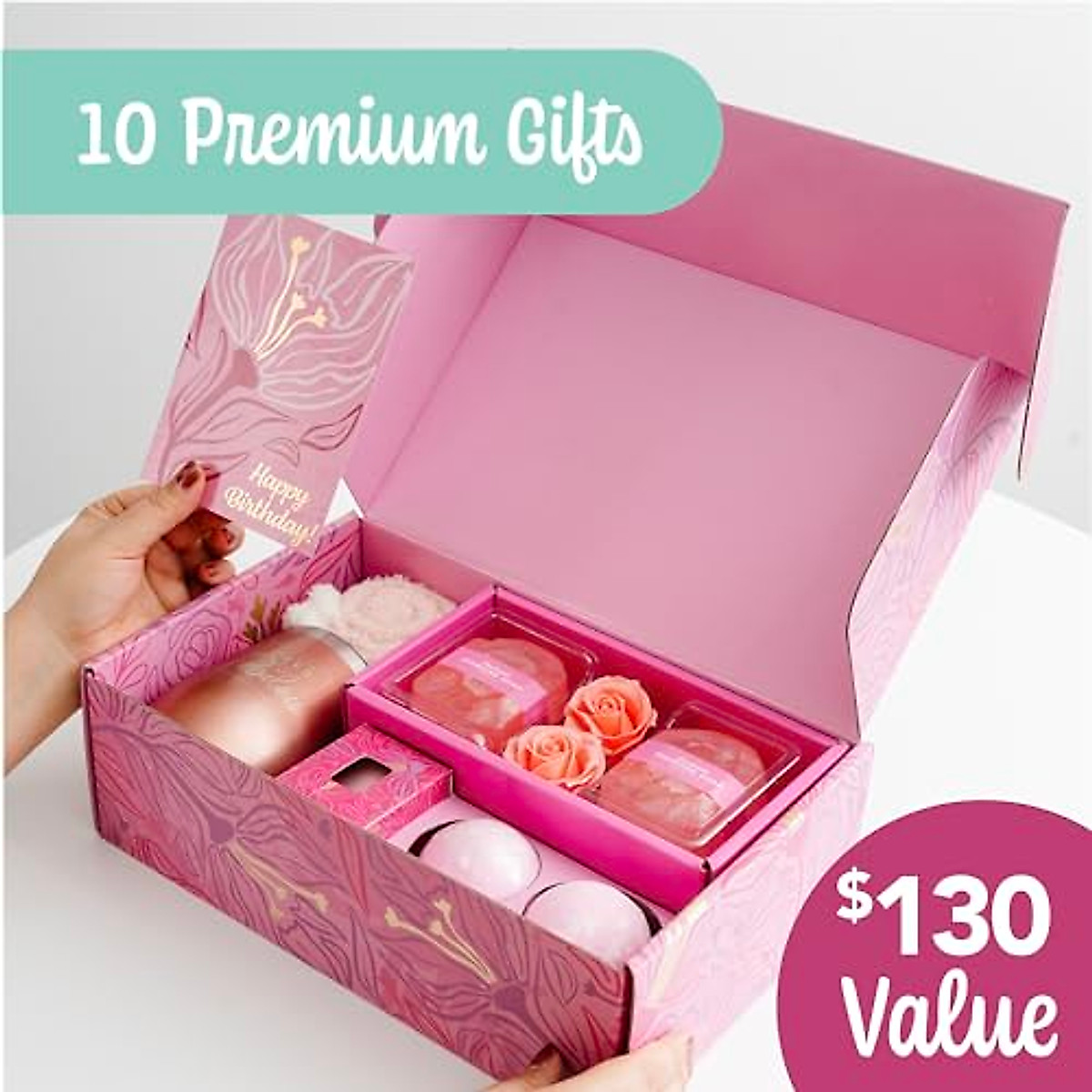 Sodilly Best Friend Birthday Gifts for Women - Fun Bff Gifts for Her Unique Spa Box - Cute Bday Basket - Long Distance Friendship Gifts