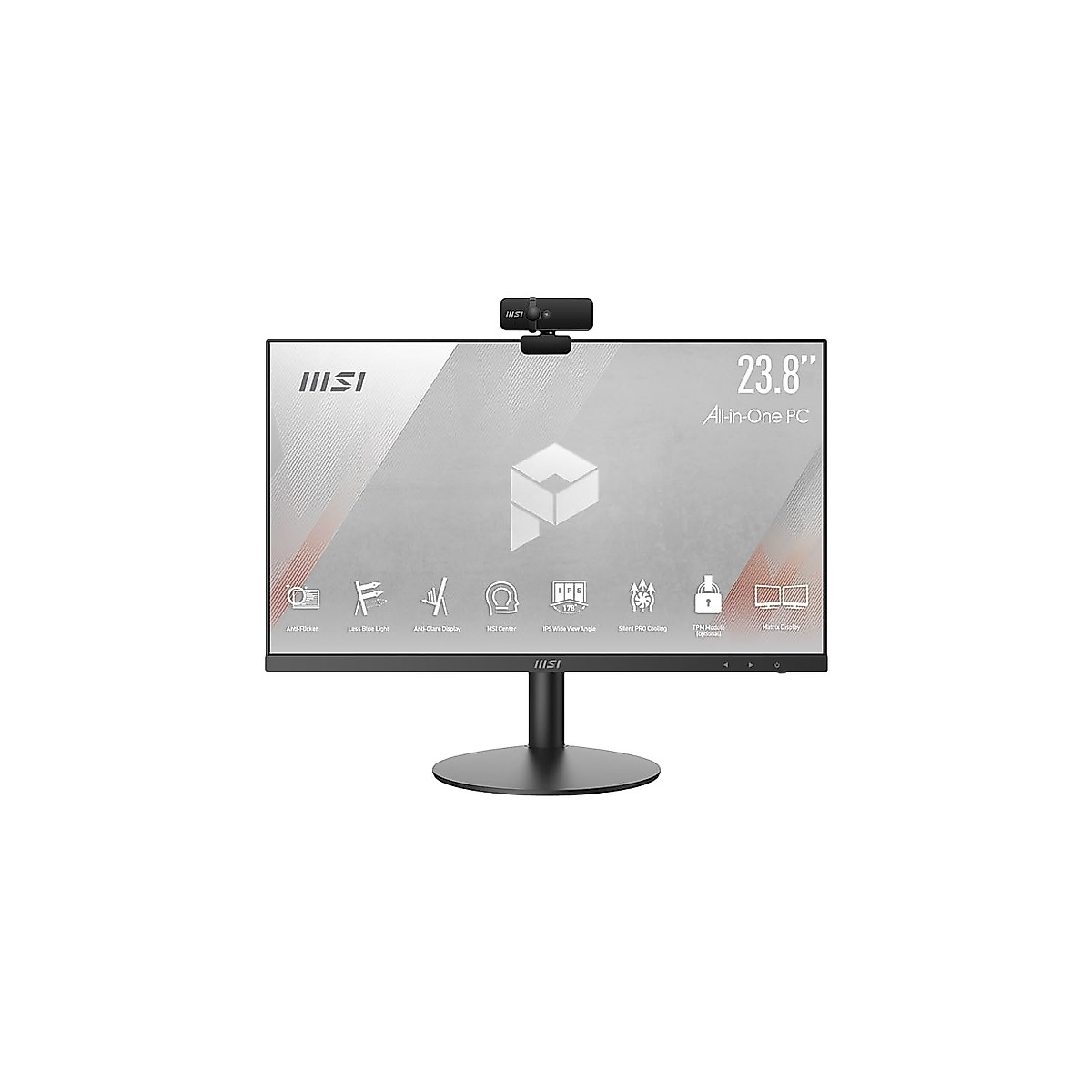 MSI PRO AP241Z AIO Desktop, 23.8" FHD IPS-Grade LED, AMD Ryzen R5-5600G, 8GB' Memory (Dual-CHL), 500GB SSD, WiFi 6E, BT 5.2, Windows 11 Home (5M-074US)