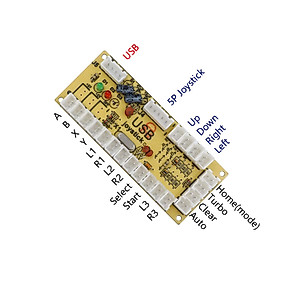 SJ@JX Arcade Game Controller Button Microswitch 8 Way Joystick Zero Delay USB Encoder Cable Stick DIY Kit for PC MAME Retropie Raspberry Pi