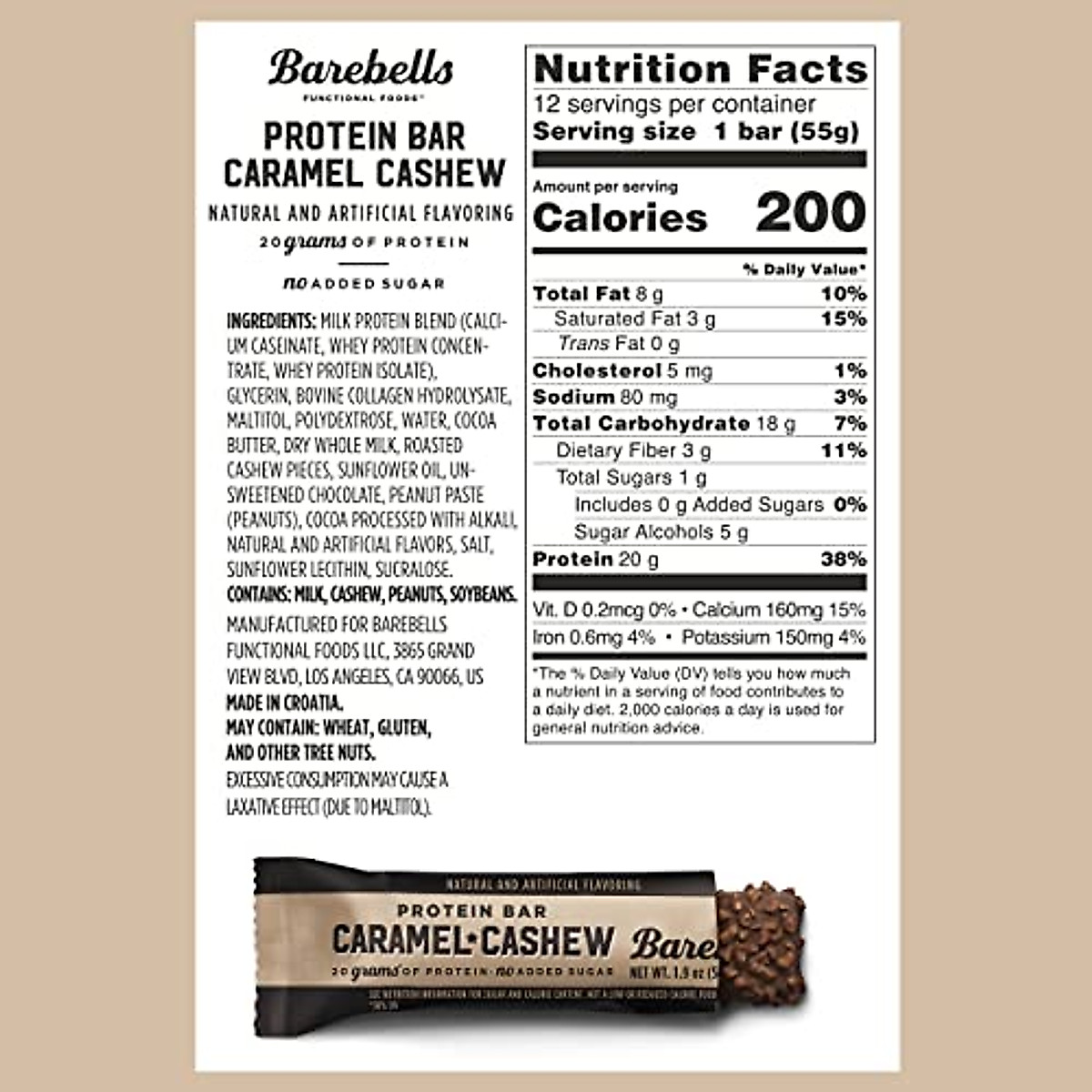 Barebells Caramel Cashew and Cookies & Cream - 24 Pack